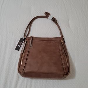 VR NYC | Bags | Vr Nyc Multi Zip Faux Suede Crossbody Bag | Poshmark